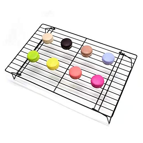 Stackable 3-Tier Cooling Rack for Cookies, Cakes, Bread, Pizza and Other Baking Stuff Cooling and Drying, Painting Drying and more- Wire Racks Set of 3 Cooling & Drying Racks, Heavy Duty, Black