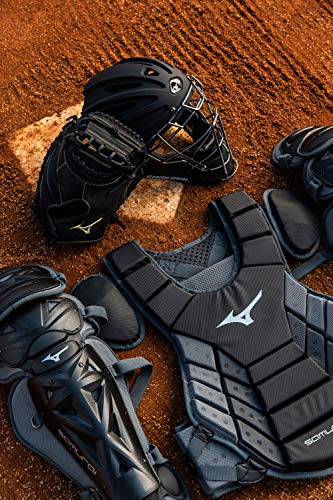 Mizuno Samurai Adult Baseball Boxed Catcher's Gear Set , Black-Grey, 15" Men's Adult