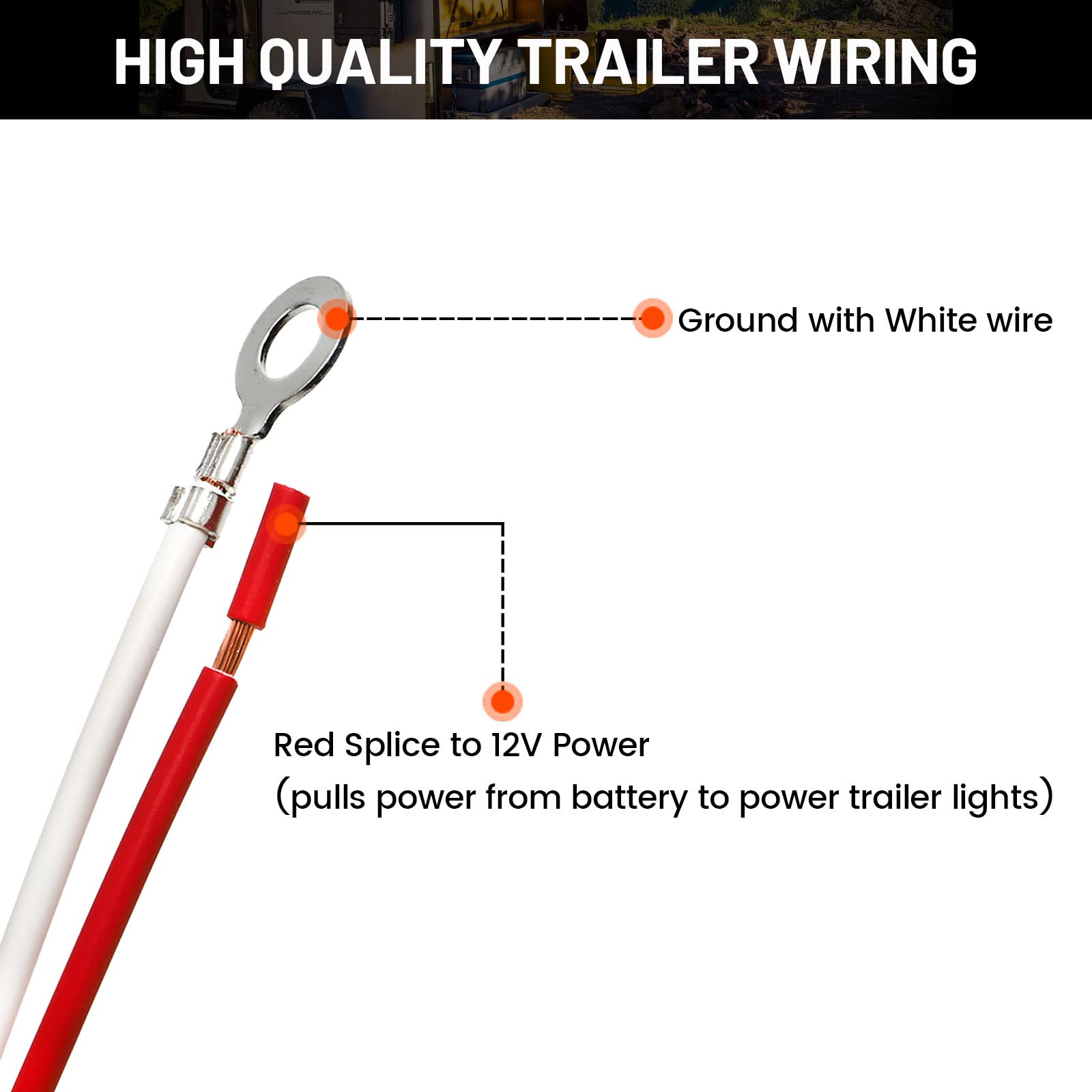 MECMO 4 Pin Trailer Wiring Harness for 2006-2012 Toyota RAV4, β56165 T-Connector Hitch Wiring for Trailer Light Connect