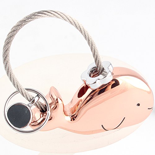 MILESI Sweet Kissing Whale Couples Keychains Birthday Present Valentineās Gift Anniversary for him and her