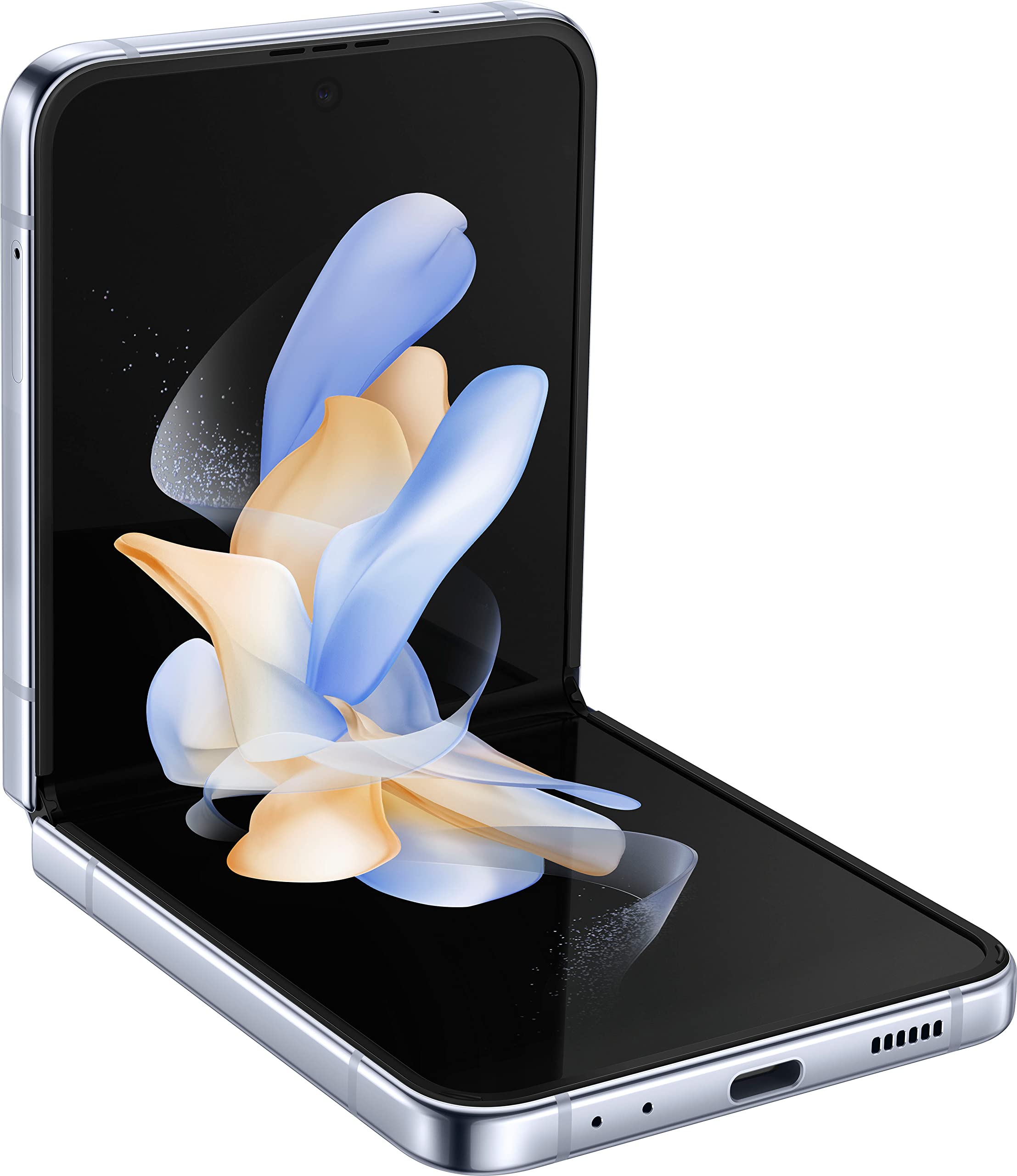 Samsung Galaxy Z Flip4 5G 512GB 8GB RAM Factory Unlocked (GSM Only, No CDMA - not Compatible with Verizon/Sprint) - Blue (Renewed)