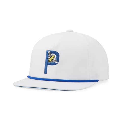 Puma Golf Men's Pollination Rope Hat, Bright White-Navy Blazer, One Size