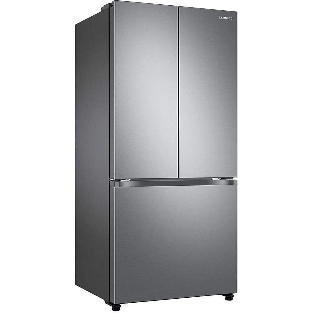 SAMSUNG RF18A5101SR 18 cu. ft. Smart Counter Depth 3-Door French Door Refrigerator in Stainless Steel