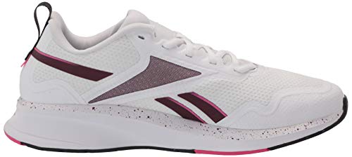 Reebok womens FUSIUM RUN LITE,White/Maroon/Proud Pink,10 M US