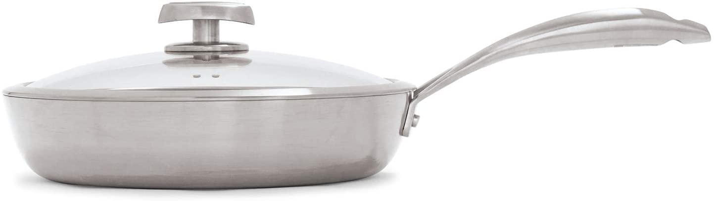 Scanpan CS+ Sauté Pan with Lid, 3 qt, Silver