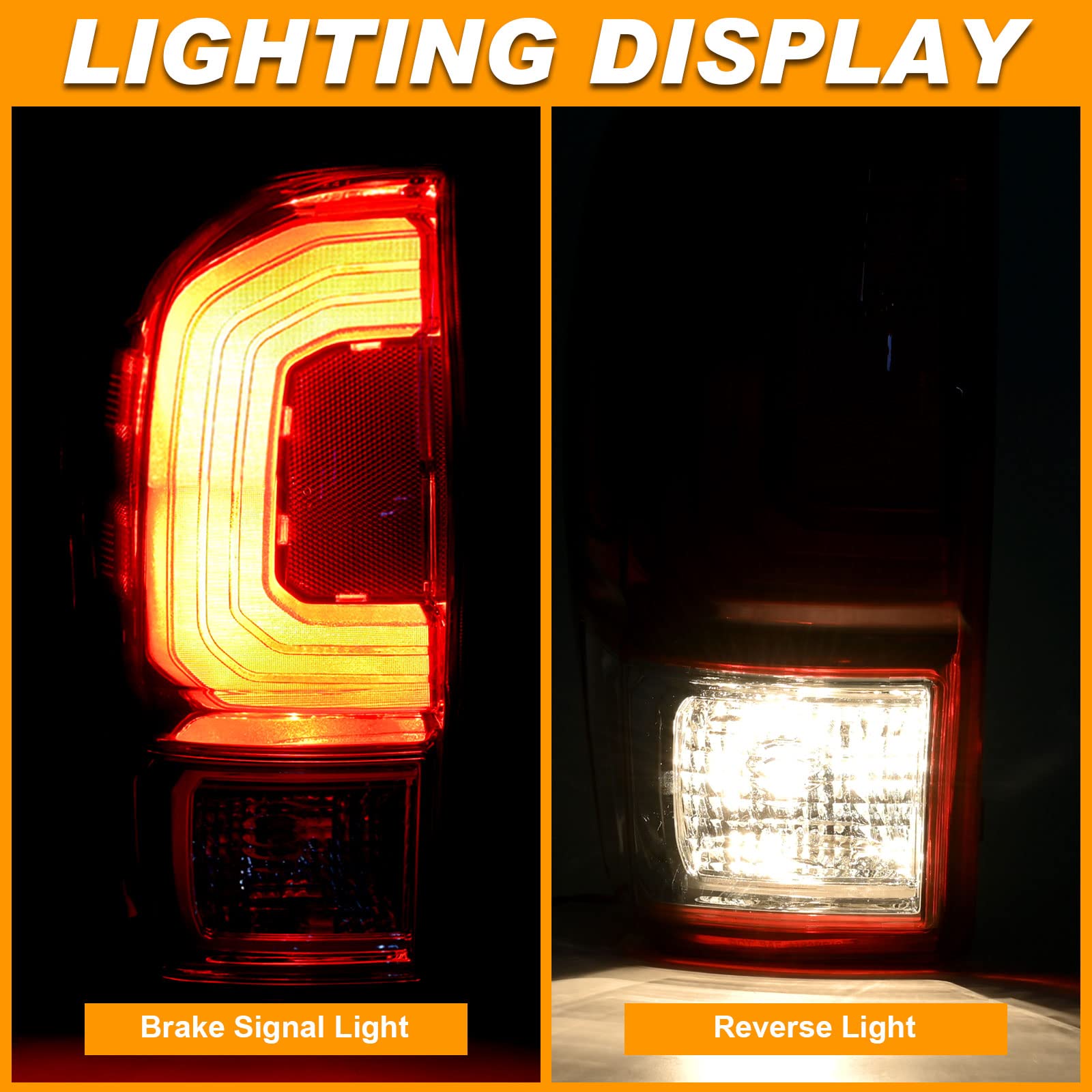 Nakuuly Tail Light Rear Lamp Compatible With 2016-2022 Toyota Tacoma Left Driver Side Taillight Brake Signal Assembly with Bulb # 81560-04170