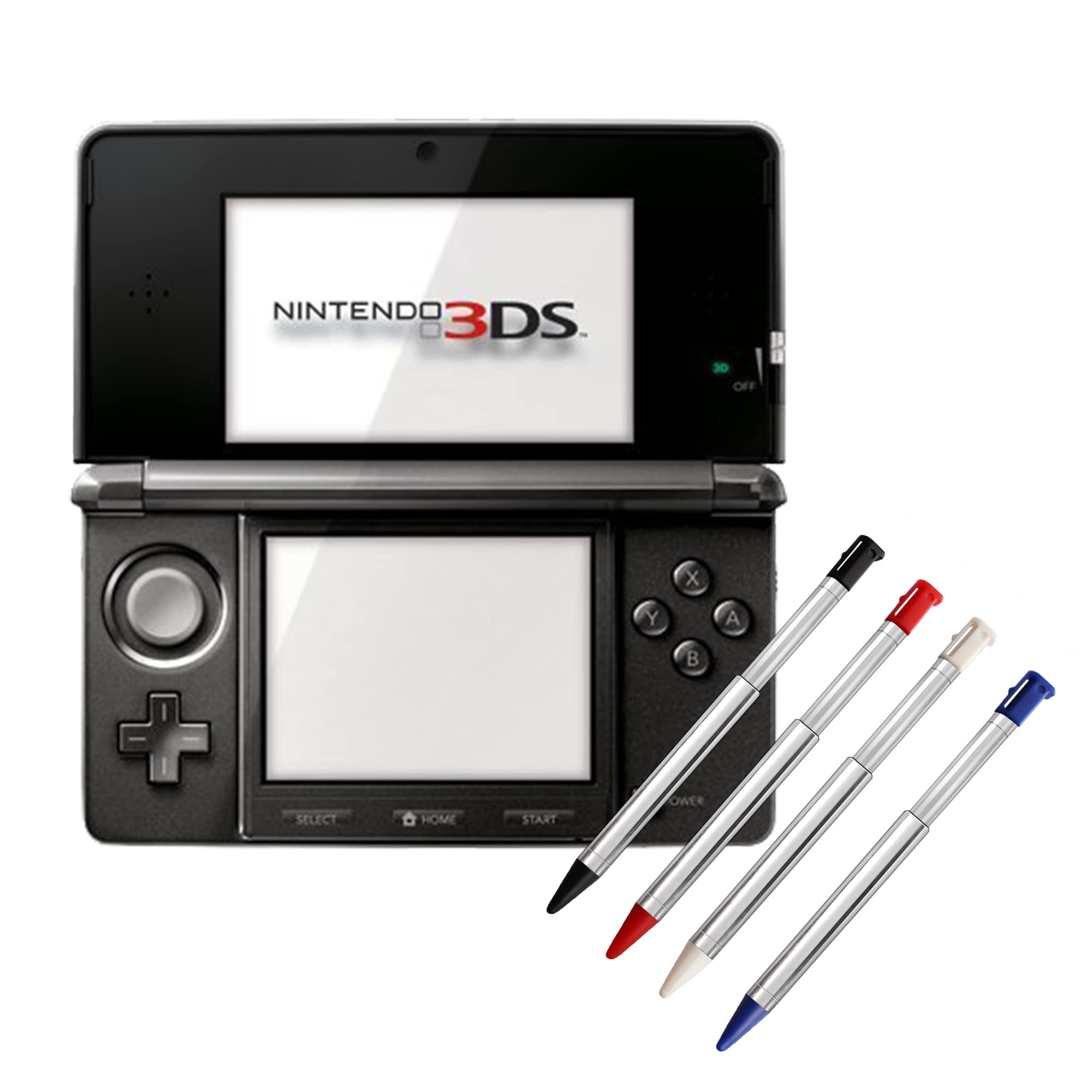 Xahpower 3DS Charger Bundle, 1 Pack 3DS Game Holder Card Case and 4 Pack Stylus Pen for Nintendo 3DS
