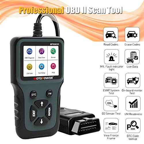 MOTOPOWER MP69035 OBD2 Scanner Universal Car Engine Fault Code Reader, CAN Diagnostic Scan Tool for All OBD II Protocol Cars Since 1996