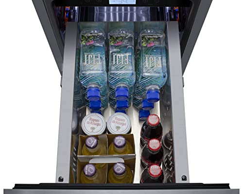 Summit Appliance ADRD15 15" Wide 2-Drawer All-Refrigerator, ADA Compliant, Panel-ready Drawer Fronts, Interior Lighting, Digital Display, Digital thermostat, No-frost Operation, 2.8 cu.ft Capacity