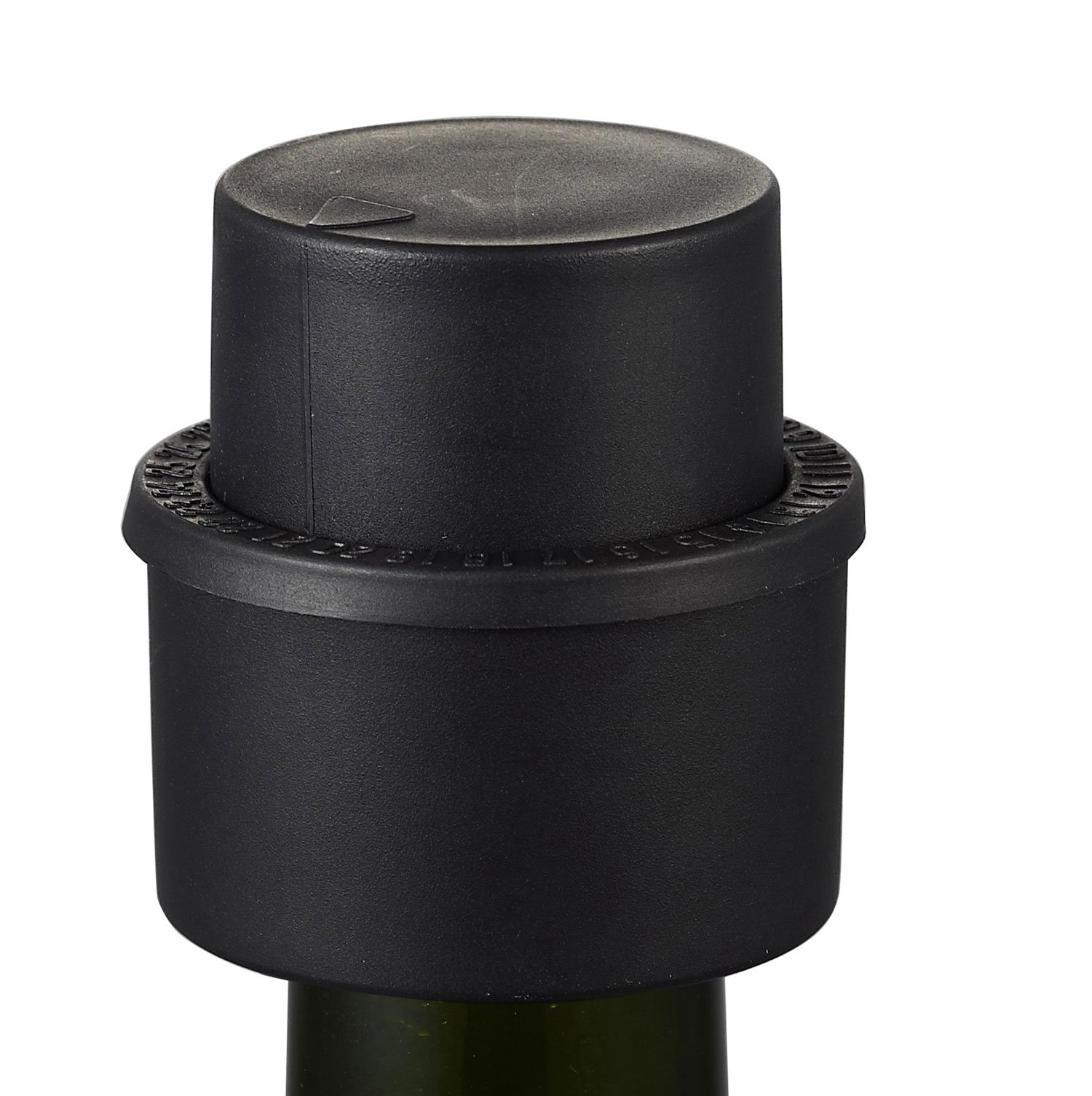 Visol 2-in-1 Soda Bottle Pump Stopper, Black