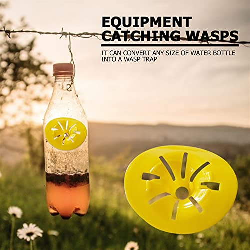Wasp Trap 10Pack Indoor Outdoor Reusable Wasp Traps Hornet Hanging for Yellow Jackets Bee Catcher β