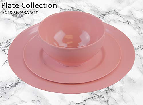 Reston Lloyd Salad Plate, Pink Calypso Basics Melamine, Set of 6