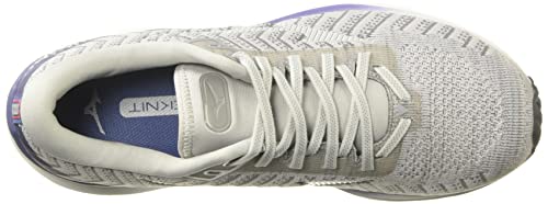 Mizuno womens Wave Rider 24 Waveknit Running Shoe, Lunar Rock-white, 7.5 US