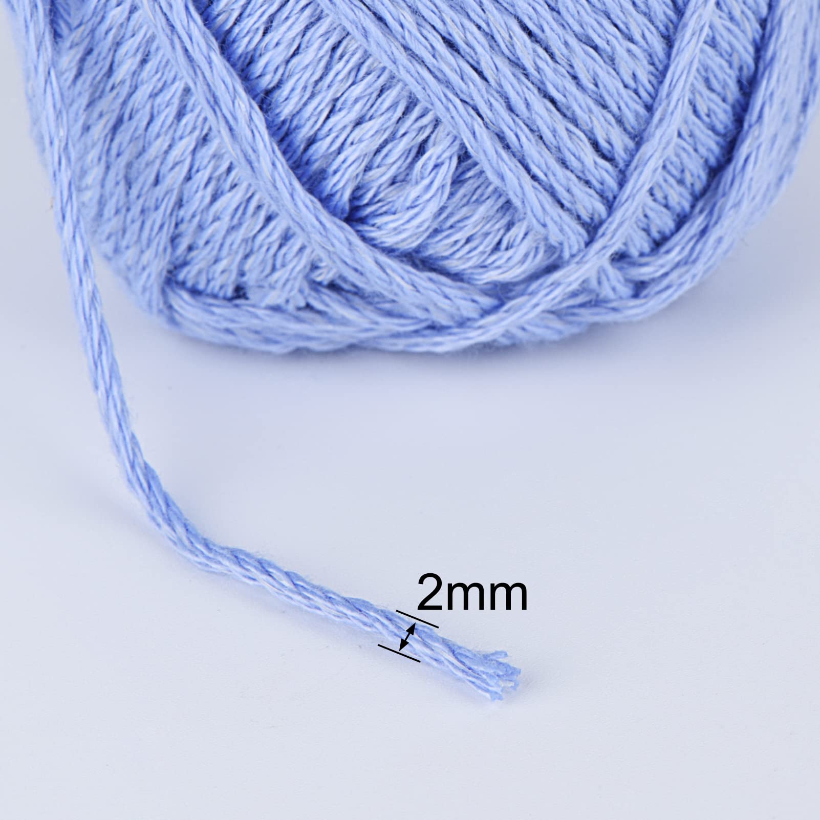 Moon Waves Glow in The Dark Yarn for Crochet Fluorescent Luminous Scrubby Thread Knitting Shining Glowing Yarn for Crocheting Weaving (Grey)
