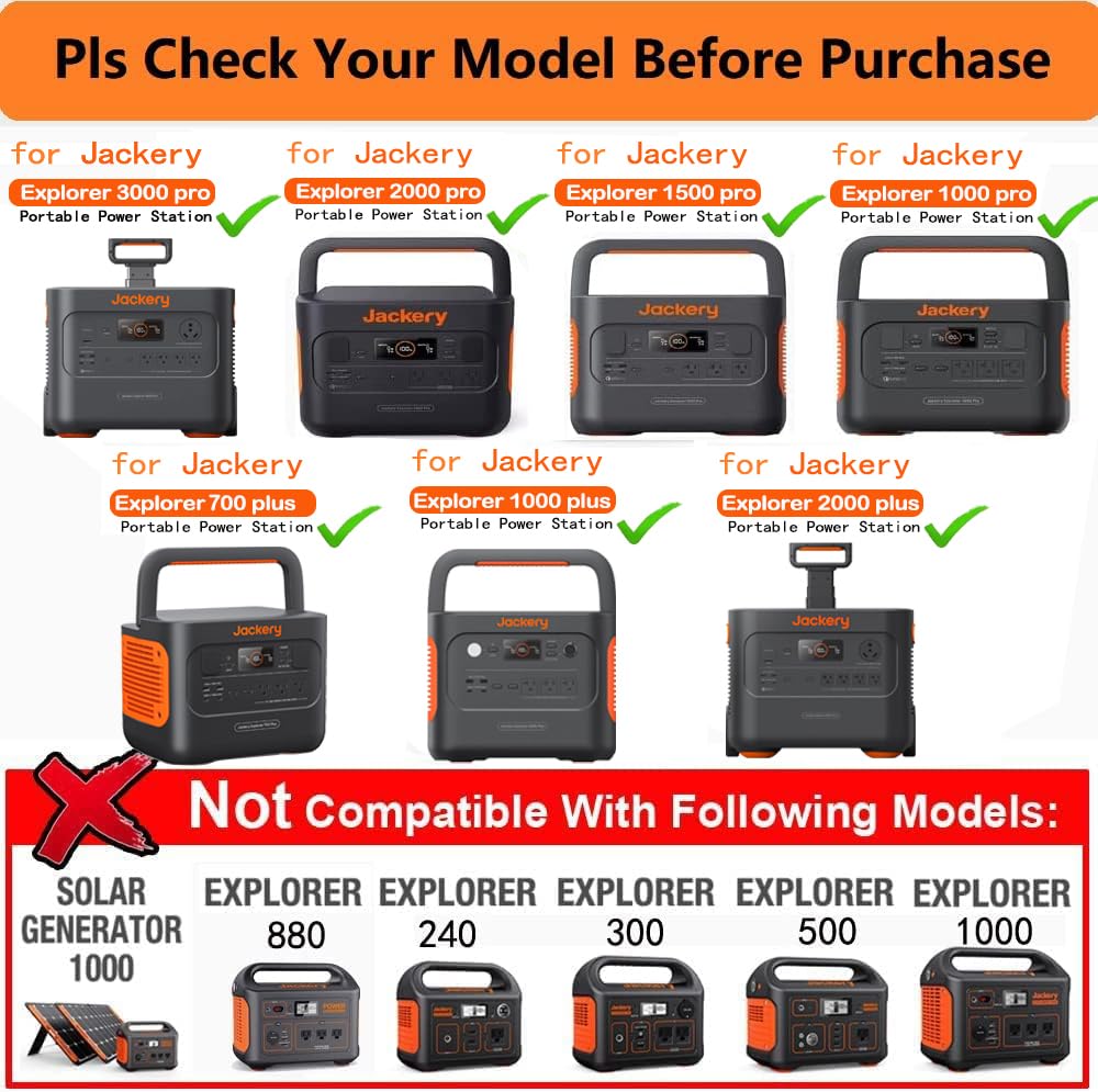 MJPOWER 12V/24V Car Charger Cable for Jackery Explorer 700 Plus /1000 Plus /2000 Plus /3000 Pro Portable Power Station Jackery E700 Plus E2000 Plus E1000Plus E3000 Pro Solar Generator DC Power Cord