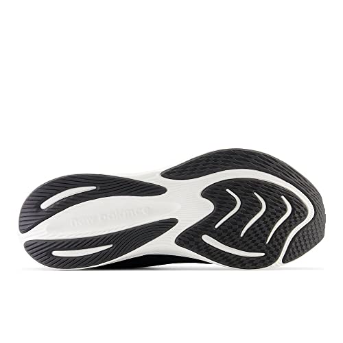 New Balance Men's DynaSoft Pro Run V2 Shoe, Black/White/Light Silver Metallic, 15 Wide
