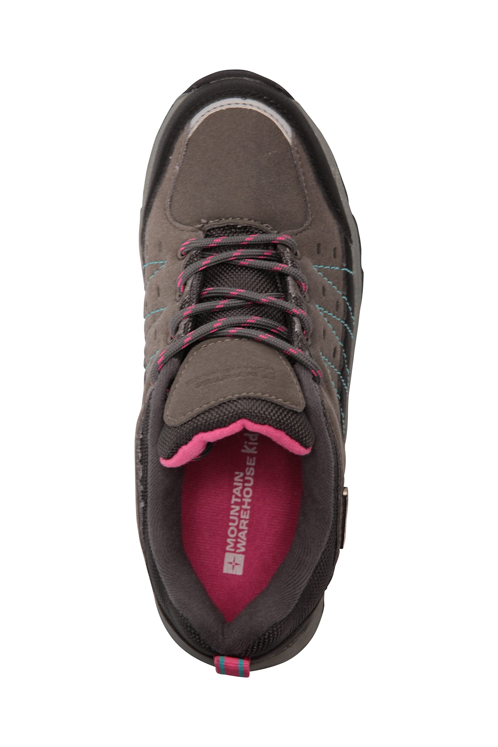 Mountain Warehouse Stampede Kids Waterproof Hiking Shoes Grey Kids Shoe Size 1 US
