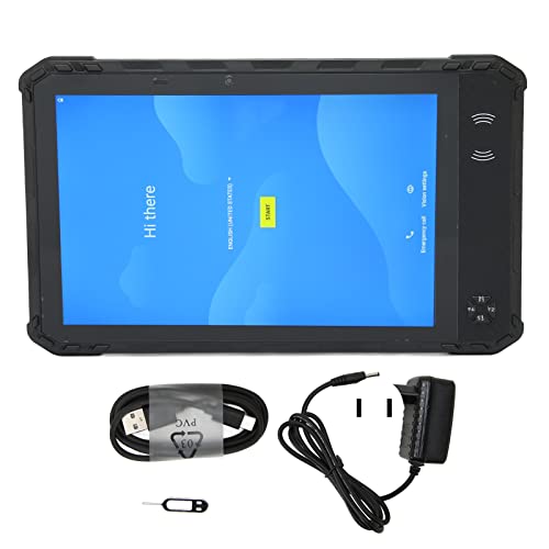 Naroote Tablet, 10in 4GB RAM 64GB ROM NFC Support Outdoor Tablet Front 500W Rear 1300W for Harsh Working Place (US Plug)