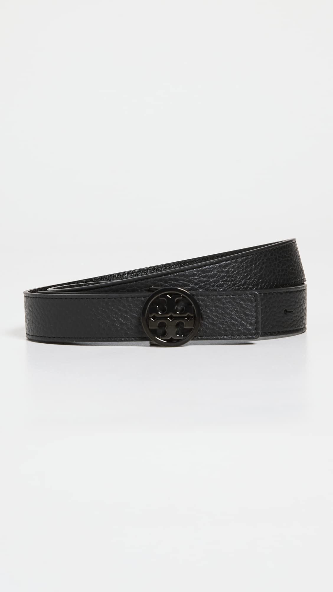 Tory Burch Women's 1 Miller Powder Coded Belt, Black, L