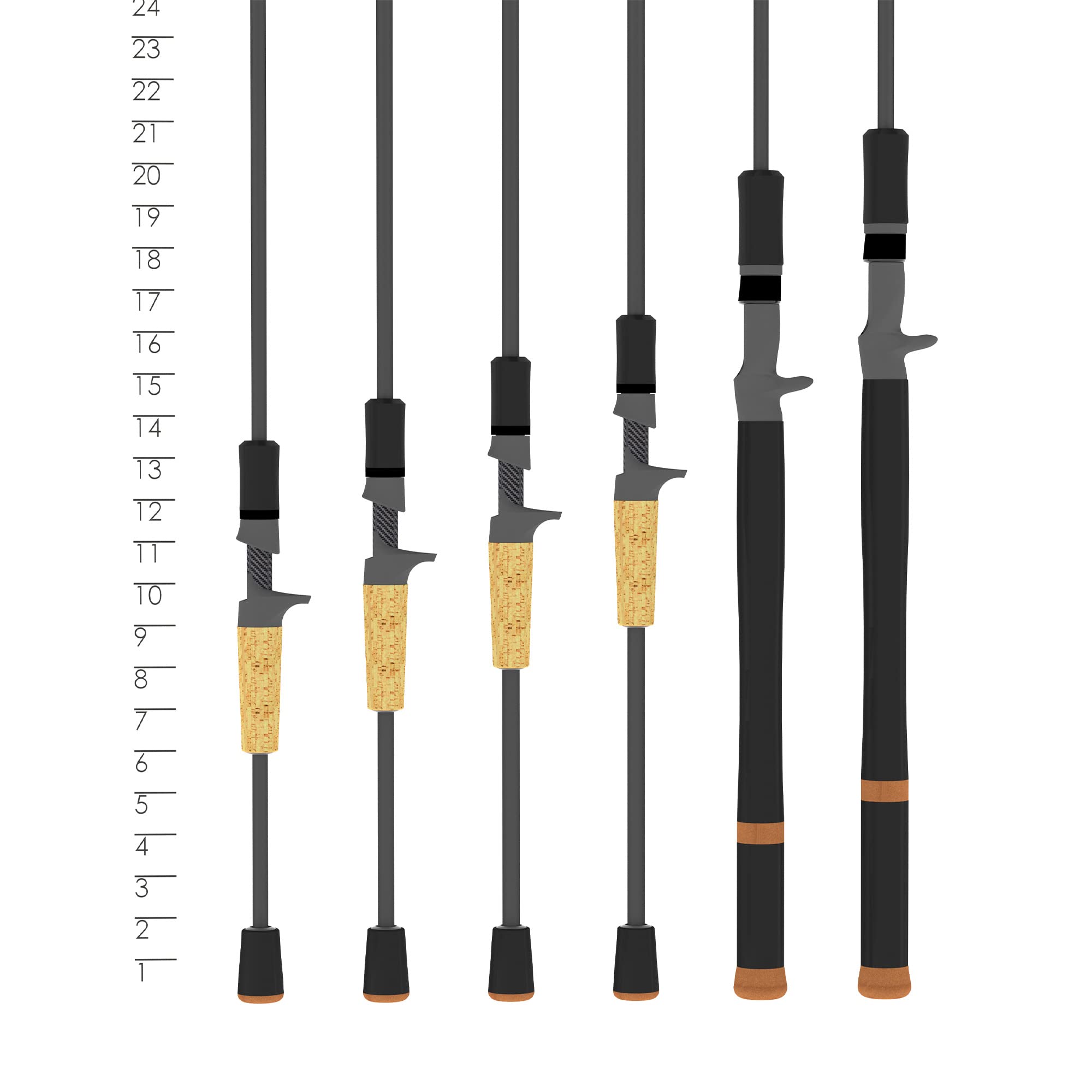 St. Croix Rods Bass X Casting Rod, 6'6"(BAC66MHF)