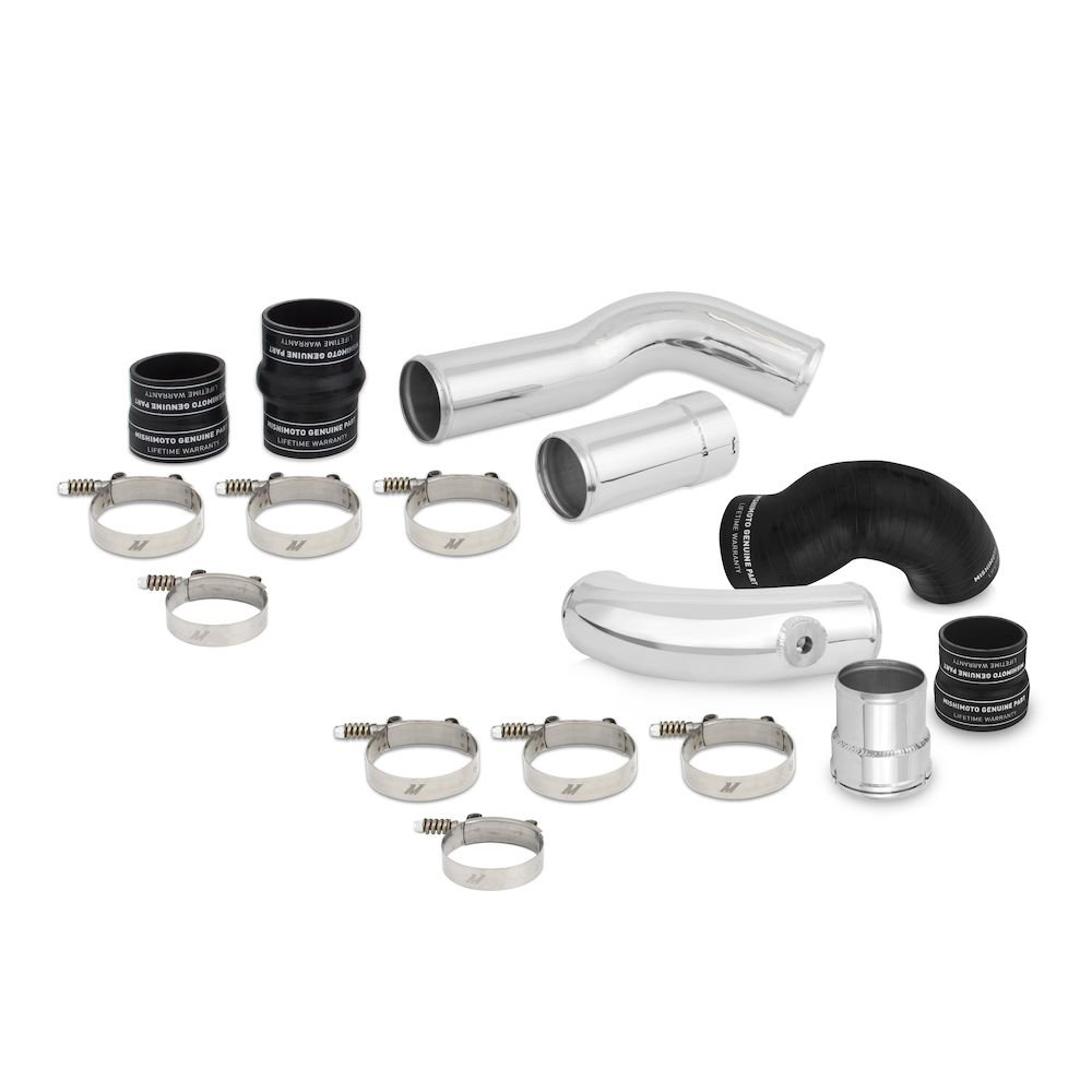 Mishimoto MMICP-F2D-11KBK Intercooler Pipe Kit Compatible With Ford 6.7 Powerstroke 2011-2018 Black