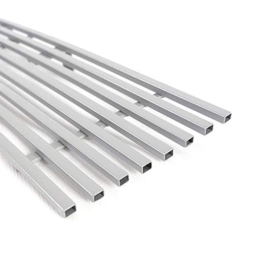 PIT66 Metal Bumper Lower Grill Billet Grille Insert, Compatible with Ford 2009-2014 F150 F-150 Pikcup Coated 8x6 Horizontal