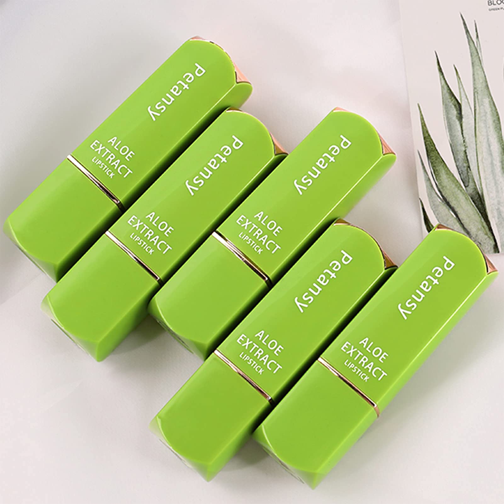 Petansy 3 Packs Aloe Vera Lipstick, Lips Moisturizer Long Lasting Nutritious Lip Balm Magic Temperature Color Change Lip Gloss-Set(A)