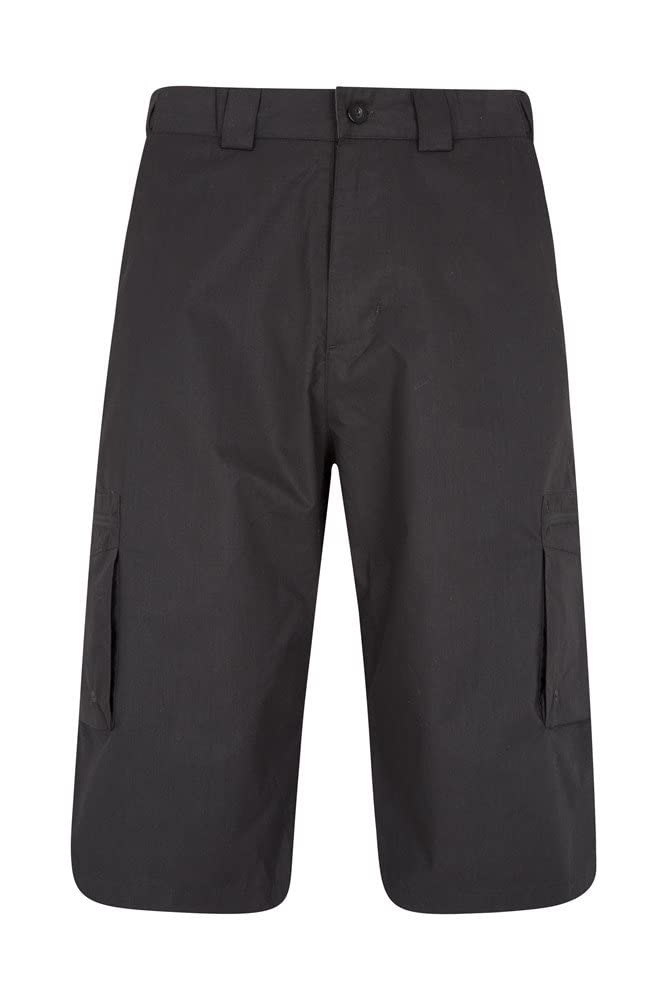 Mountain Warehouse Trek II Mens Long Shorts - Durable Spring Shorts Black 32W