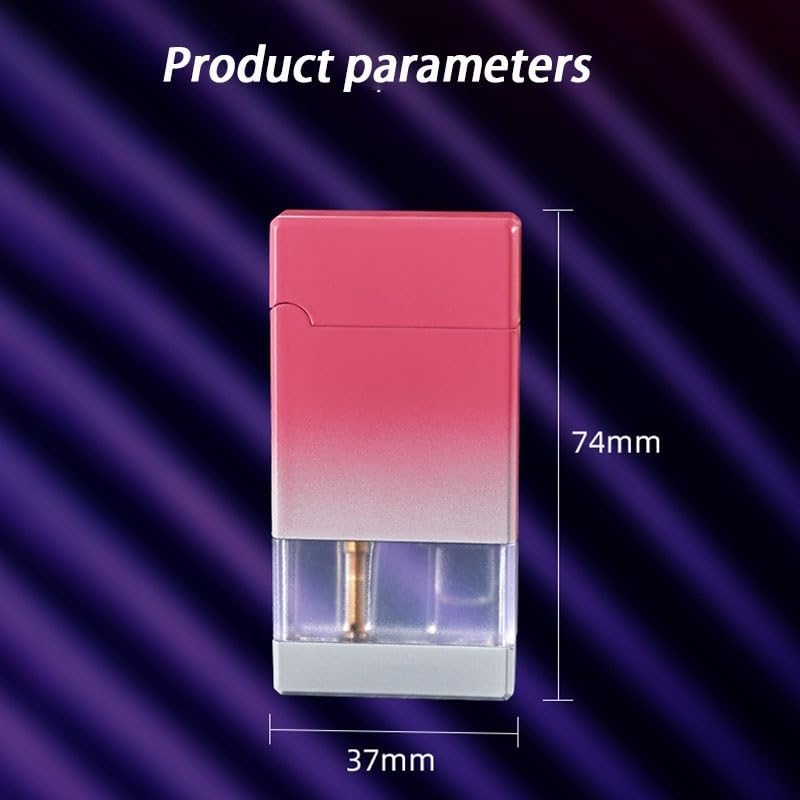 New Gas Lighter, Transparent Gas Window, Reusable, Easy to Carry, Suitable for Jezebel Gifts, Daily Use (Color : C3)
