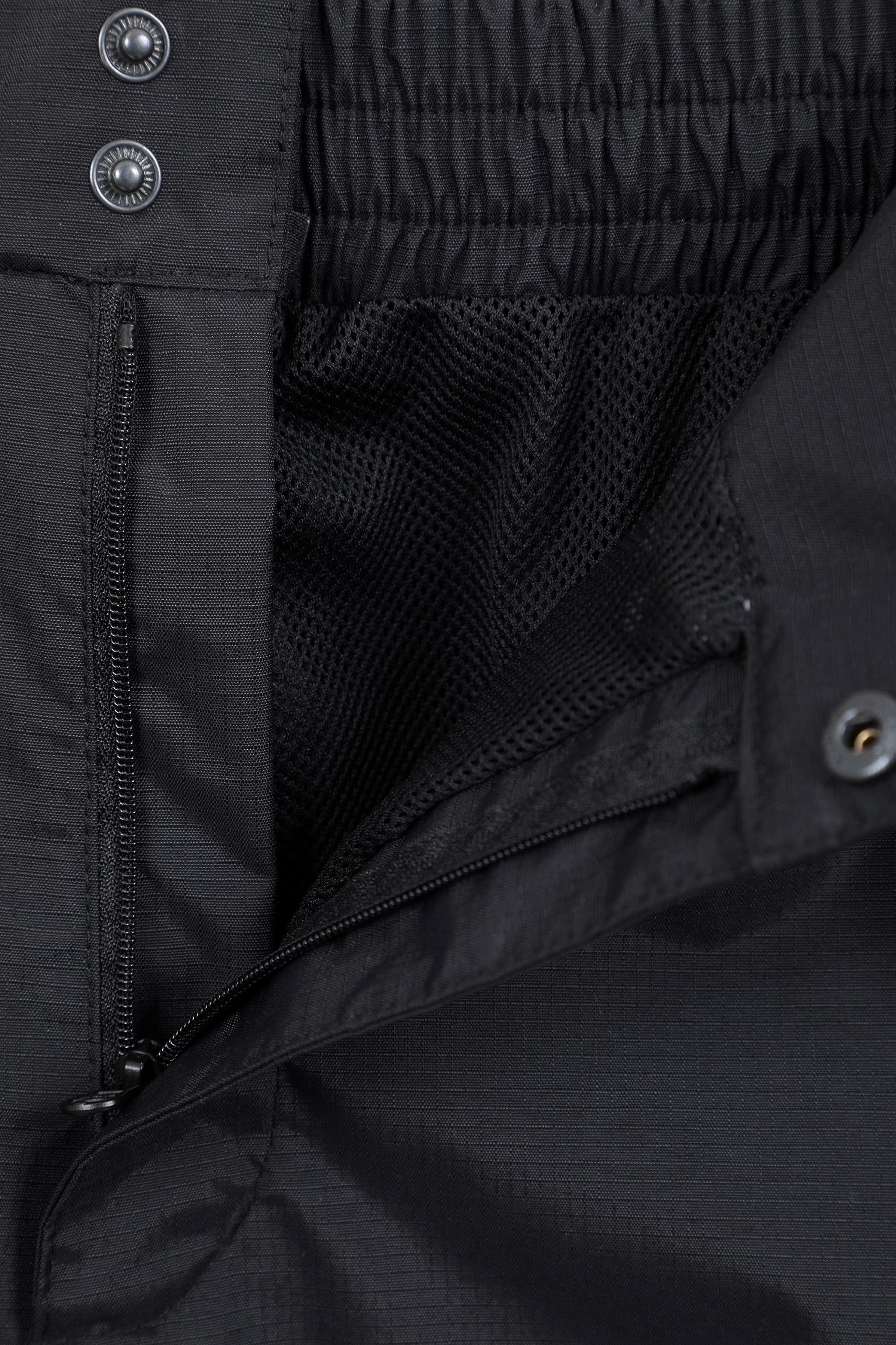 Mountain Warehouse Downpour Mens Waterproof Rain Pants - for Black Large
