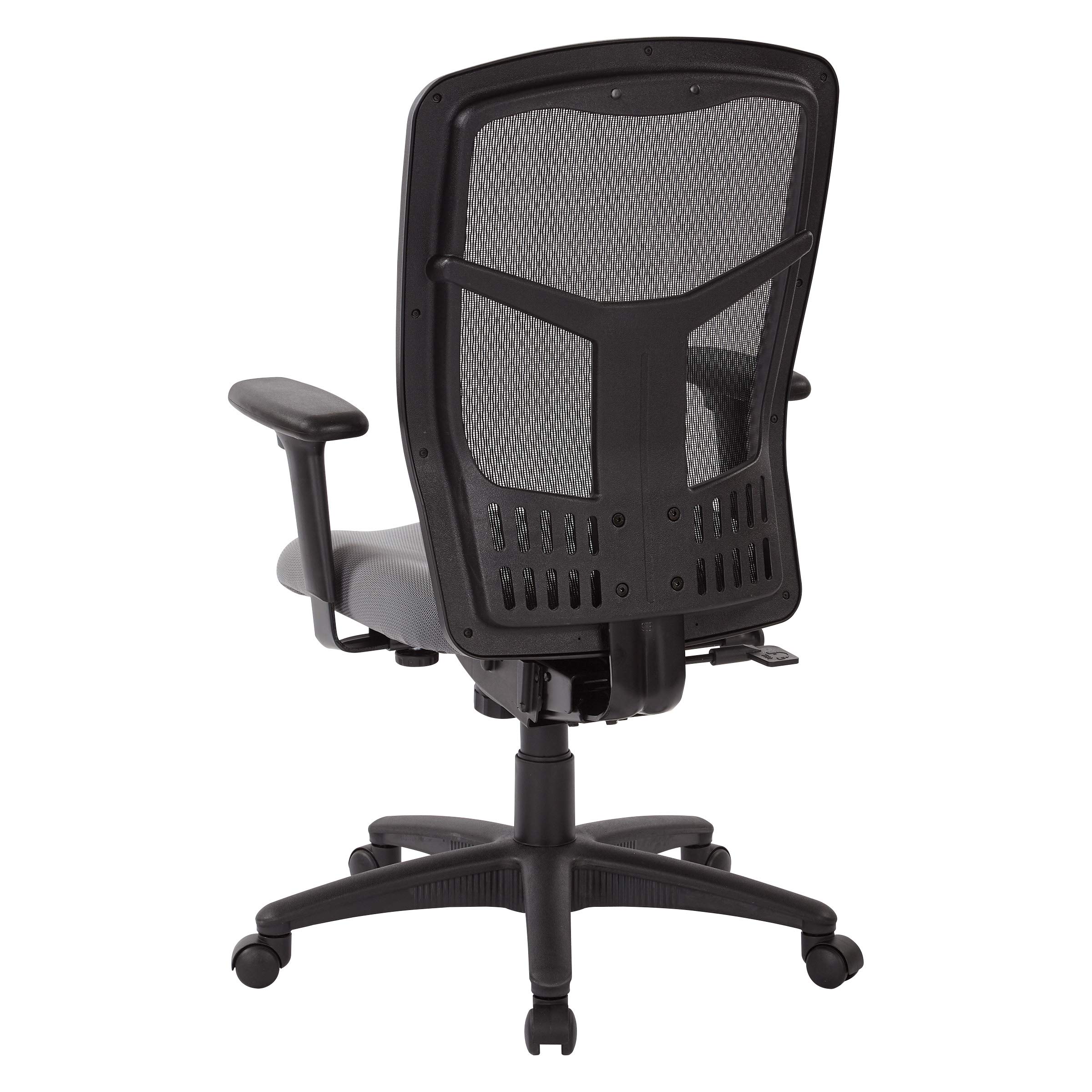 Office Star ProGrid High Back Manager's with Adjustable Seat Height, 2-to-1 Synchro Tilt Control and Seat Slider, Steel Gray Fabric