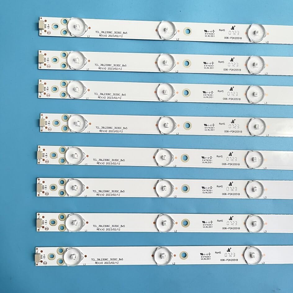 MEIDAI LED Backlight Strip for 39L2306C_3030C_8X5 4C-LB39T-YHB 006-p2k2051b DP39D14 t39ed10dhu-01b lvf390cmdx E2 V2