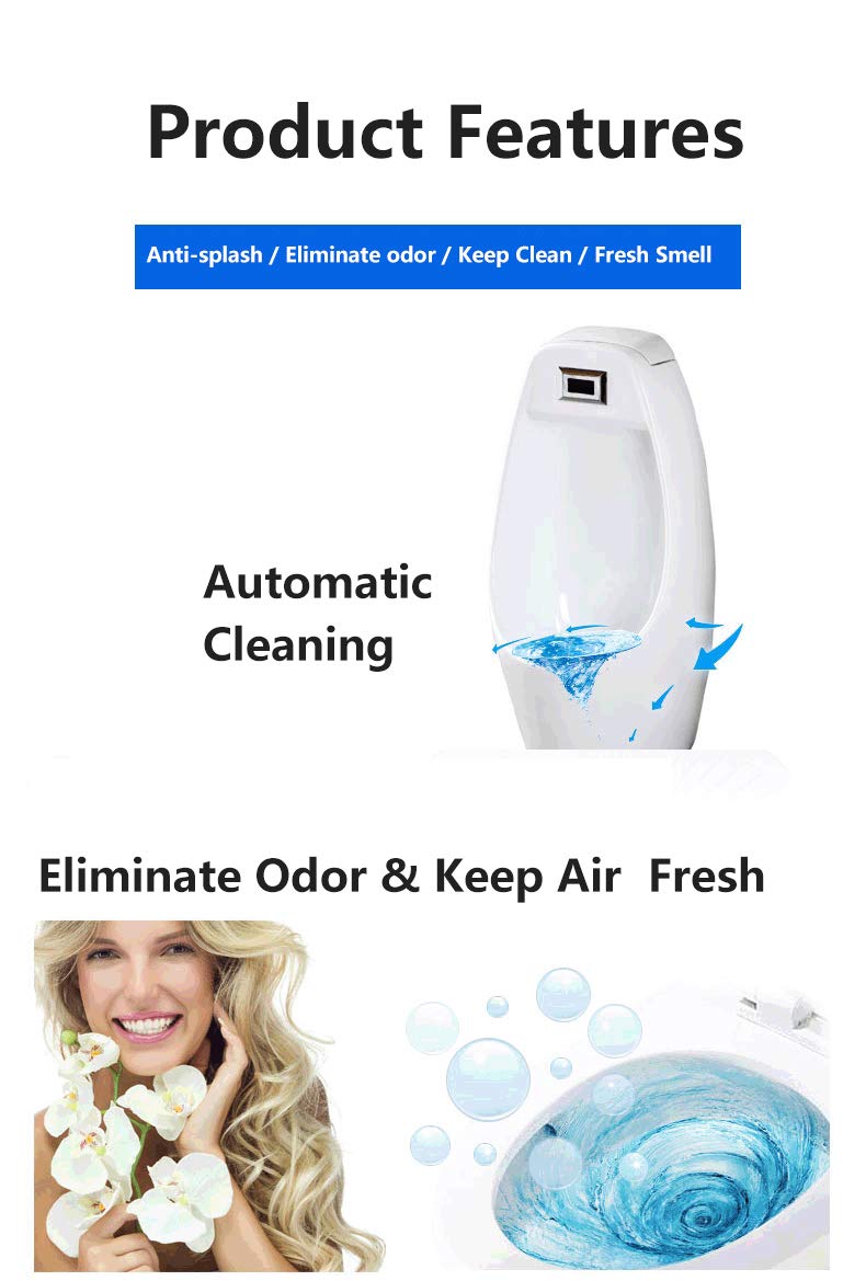 Tigerboss Urinal Screen Deodorizer (30 Pack) - Scent Lasts for Up to 30 Days – Anti-Splash &Ideal for Any Public Business Facilities Bathrooms Blue