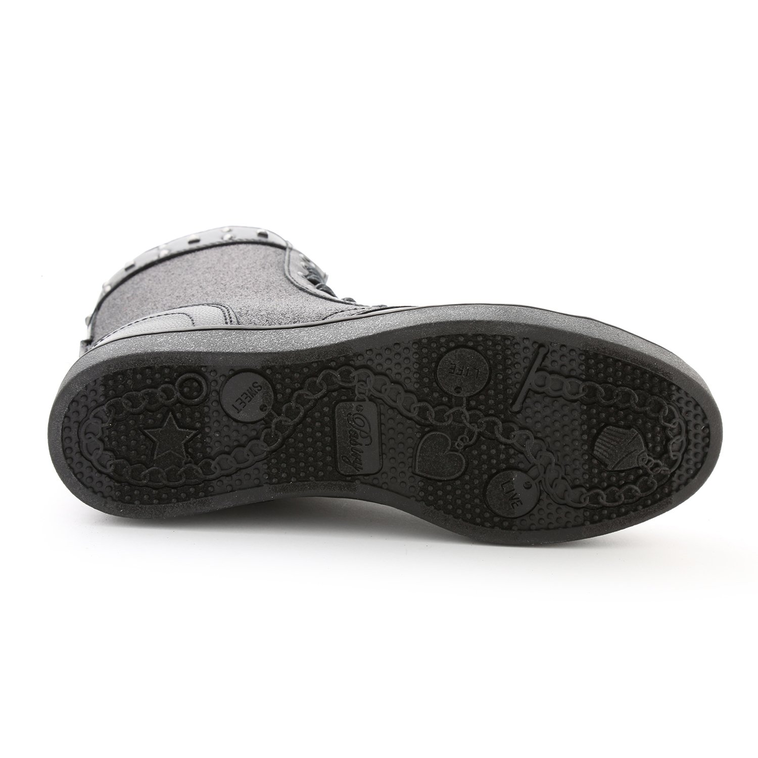 Pastry Military Glitz Adult Dance Sneaker, Black/Black, Size 6.5