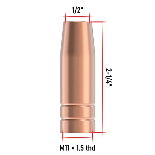 YESWELDER MIG Welding Gun Kit .035" Tip-Nozzle-Diffuser for Lincoln Magnum 100L and Tweco Mini/#1 (.035" Accessory Kit)