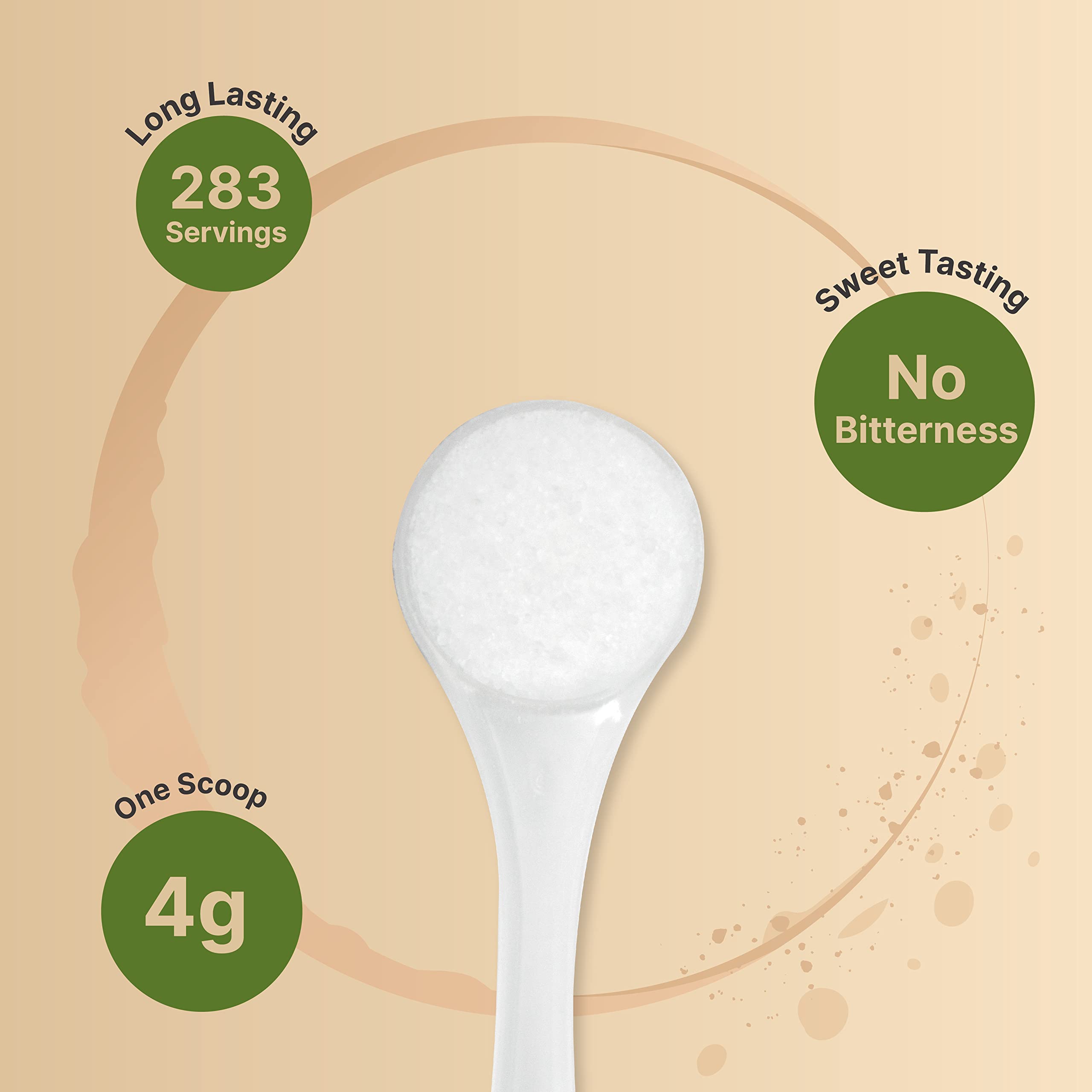 NatureBell Allulose Sweetener, 2.5 Lbs | Keto & Vegan-Friendly, White Sugar Substitute | 0 Calorie, 0 Sugar, 0 Net Carb, Non-Glycemic, Browns Like Table Sugar | Bulk Supply for Baking & Beverages