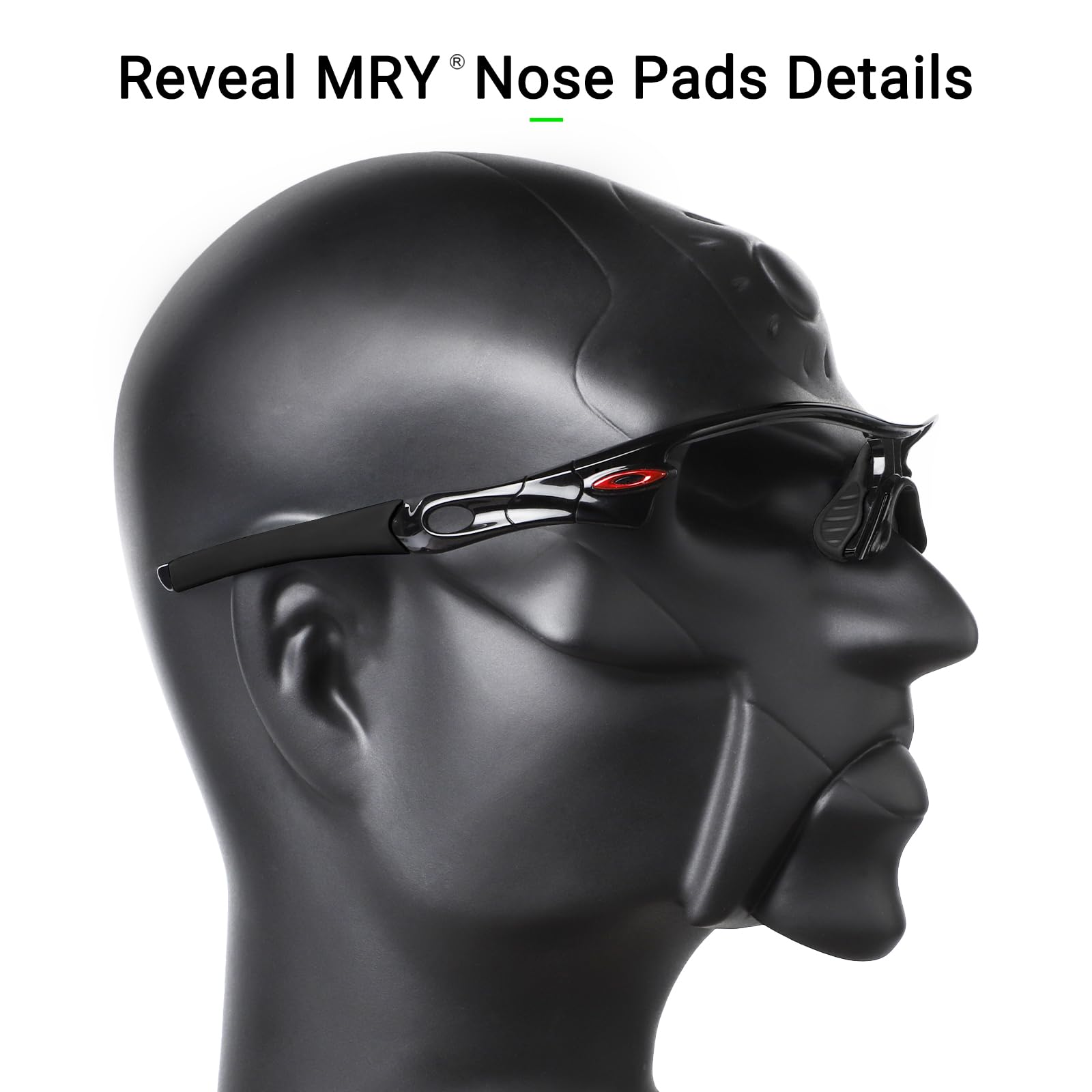 Mryok Replacement Nosepiece Nosepad for Oakley Radar Path EV RadarLock Sunglass - Black