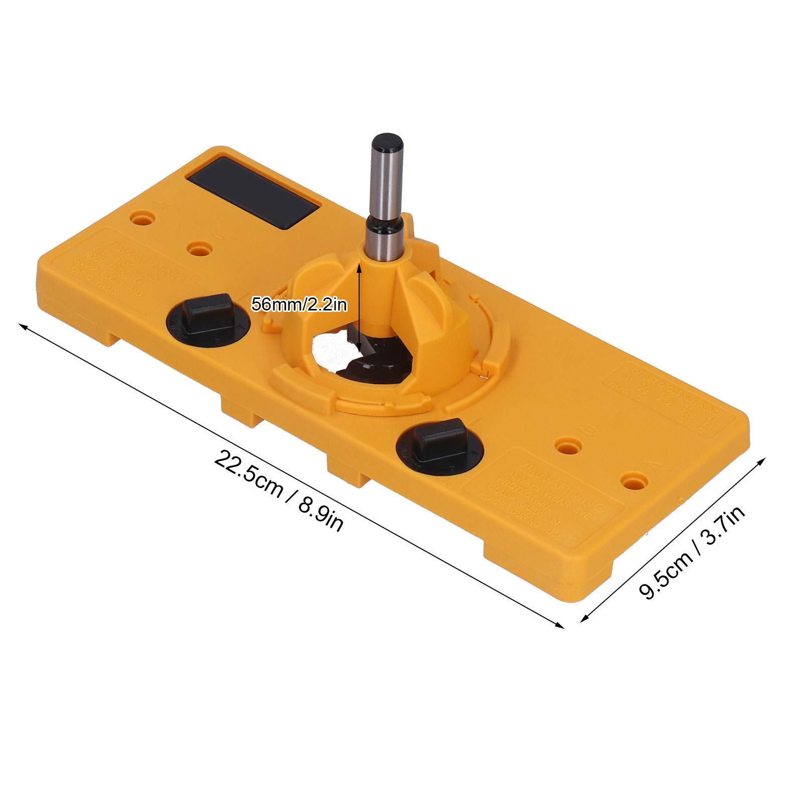 Walfront 35mm Hinge Hole Jig Drill Guide Set Concealed Hinge Hollow Hole Locator DIY Carpenter Cabinet Door Installation, Fixture