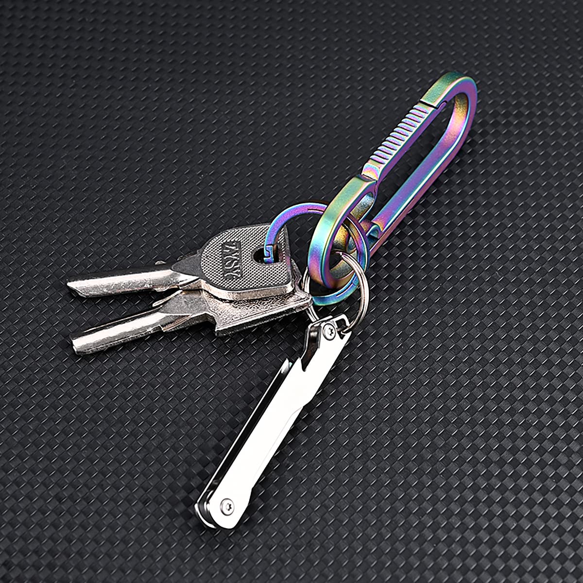 NBGDY Small Utility Knife,EDC Pocket Knife Folding Knife with 10 Blades,Ultralight Keychain Knife only 0.85oz.(kpq-1039)