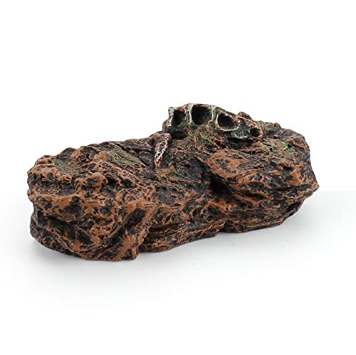 Warmtree Artificial Tree Stump Mini Garden Figurines Stumps Ornaments Miniature Stone Rock Statue for Micro Train Landscape Railway Sand Table, Pack of 7