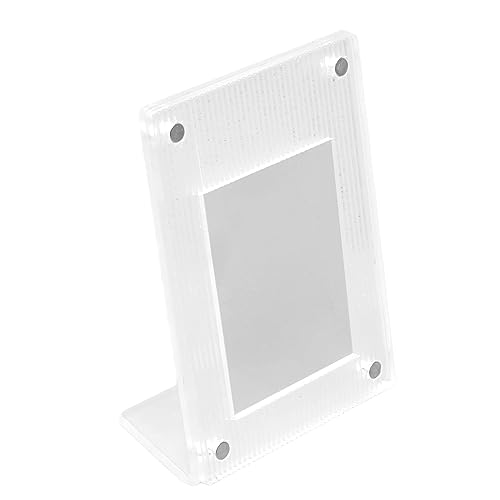 Photo Frame, Personalized Acrylic Simple Cleaning Sturdy Tabletop Photo Frame for Movie Ticket (Transparent (Wave Pattern))