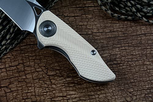 TWOSUN Pocket Knife Utility Folder 14C28N Satin Blade Resin Handle TS314
