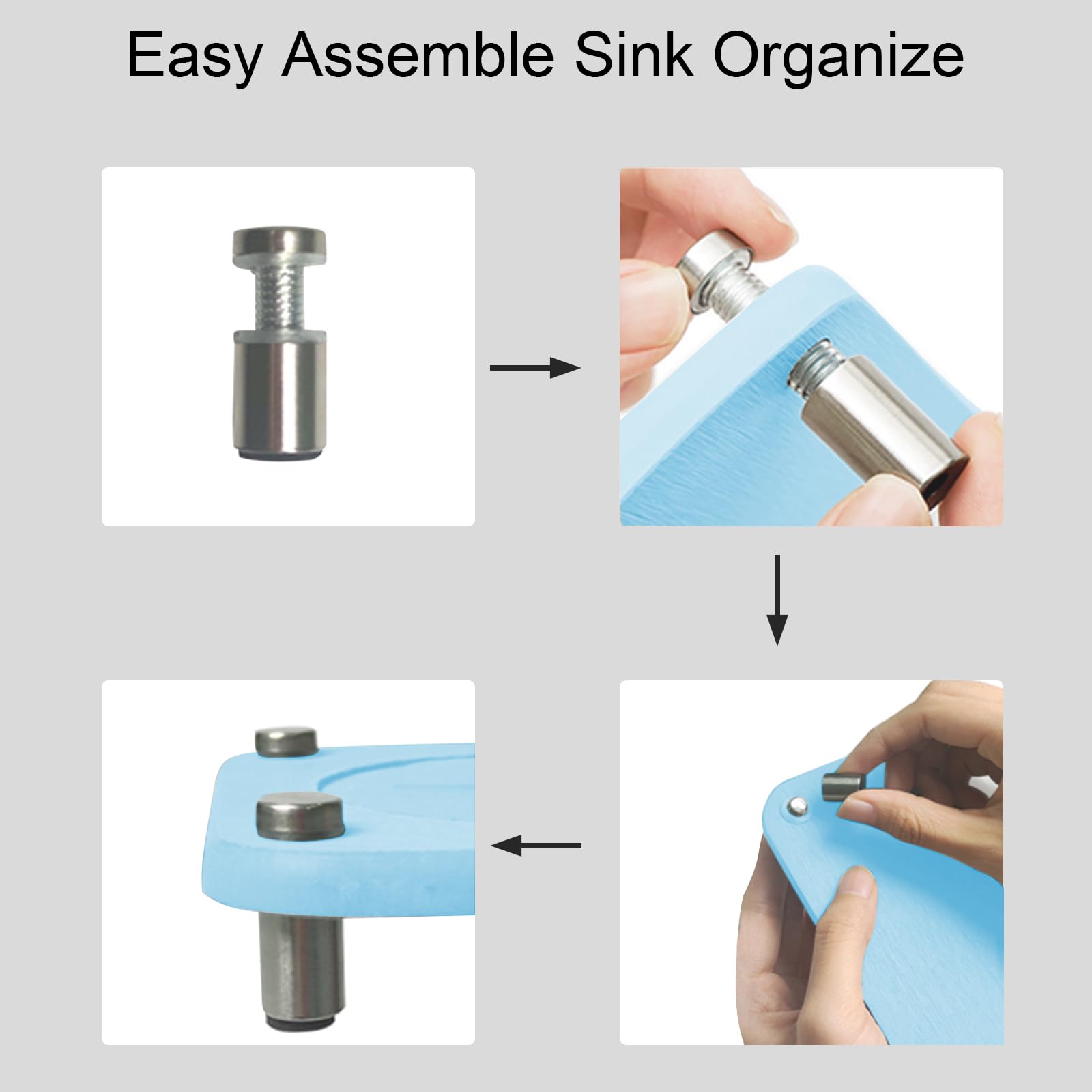 OQSC Instant Dry Sink Caddy, Kitchen Bathroom Sink Organizer, Diatomaceous Earth Stone Sink Tray for Absorb Moisture, Fast Drying Home Sink Caddy Keep Items Neatly Arranged(White).