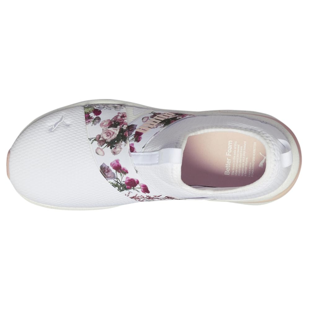 Puma Womens Better Foam Prowl Floral Slip On Training Sneakers Shoes - White - Size 7.5 M