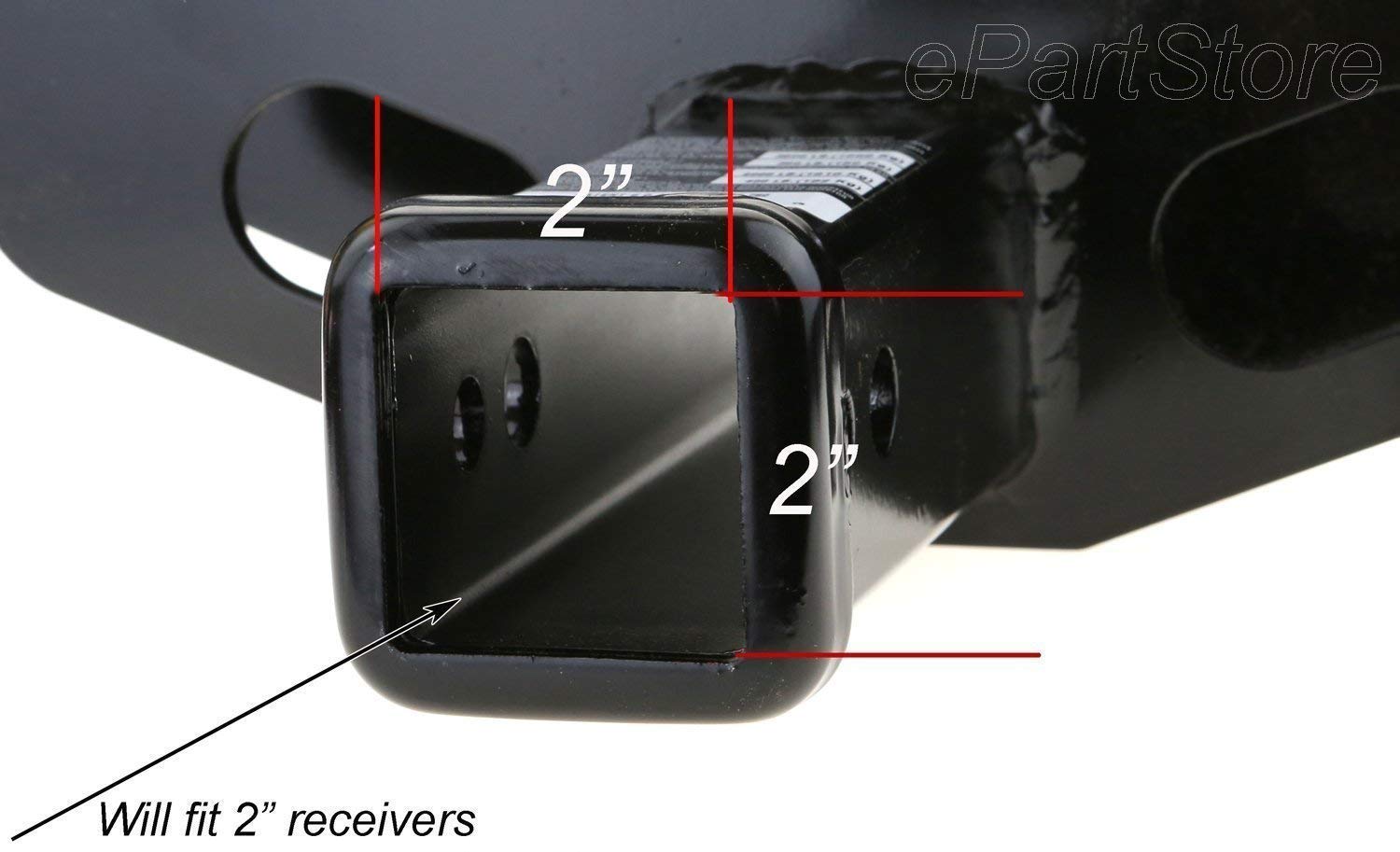MULL USA Flag Metal Trailer Hitch Cover with Anti-Rattle Pin Bolt (Fits 2" receivers, Red Line)