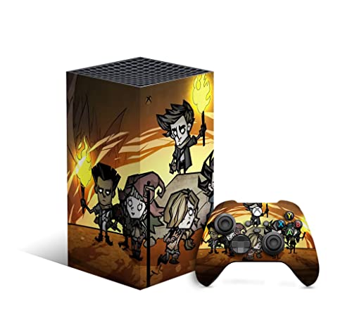 The Survival Horror Cartoon Video Game X-box-Series-X Console Controllers Skin Decal Wrap