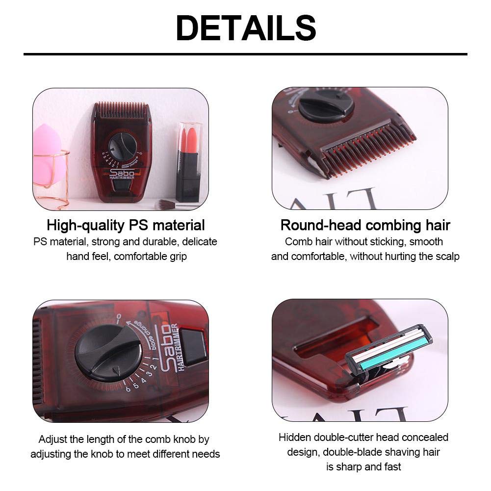 Multi-Functional Manual Hair Trimmer, Portable Adjustable Trimming Hair Comb, Hair Clipper Hair Split Ends Face Tool Grooming for Travel
