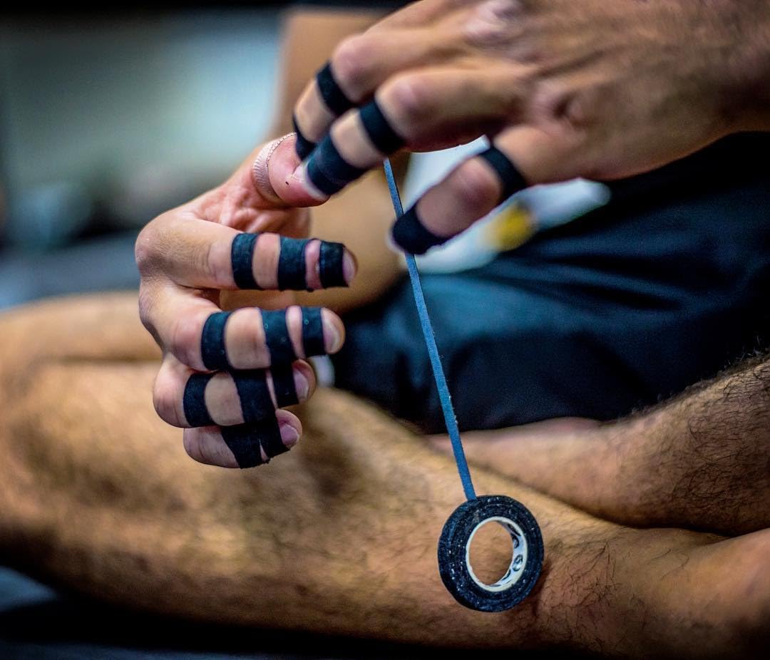 Monkey Tape 4-Pack (0.2β x 15yds, Black) Premium Jiu Jitsu Sports Athletic Finger Tape - for BJJ, Grappling, MMA, & Judo