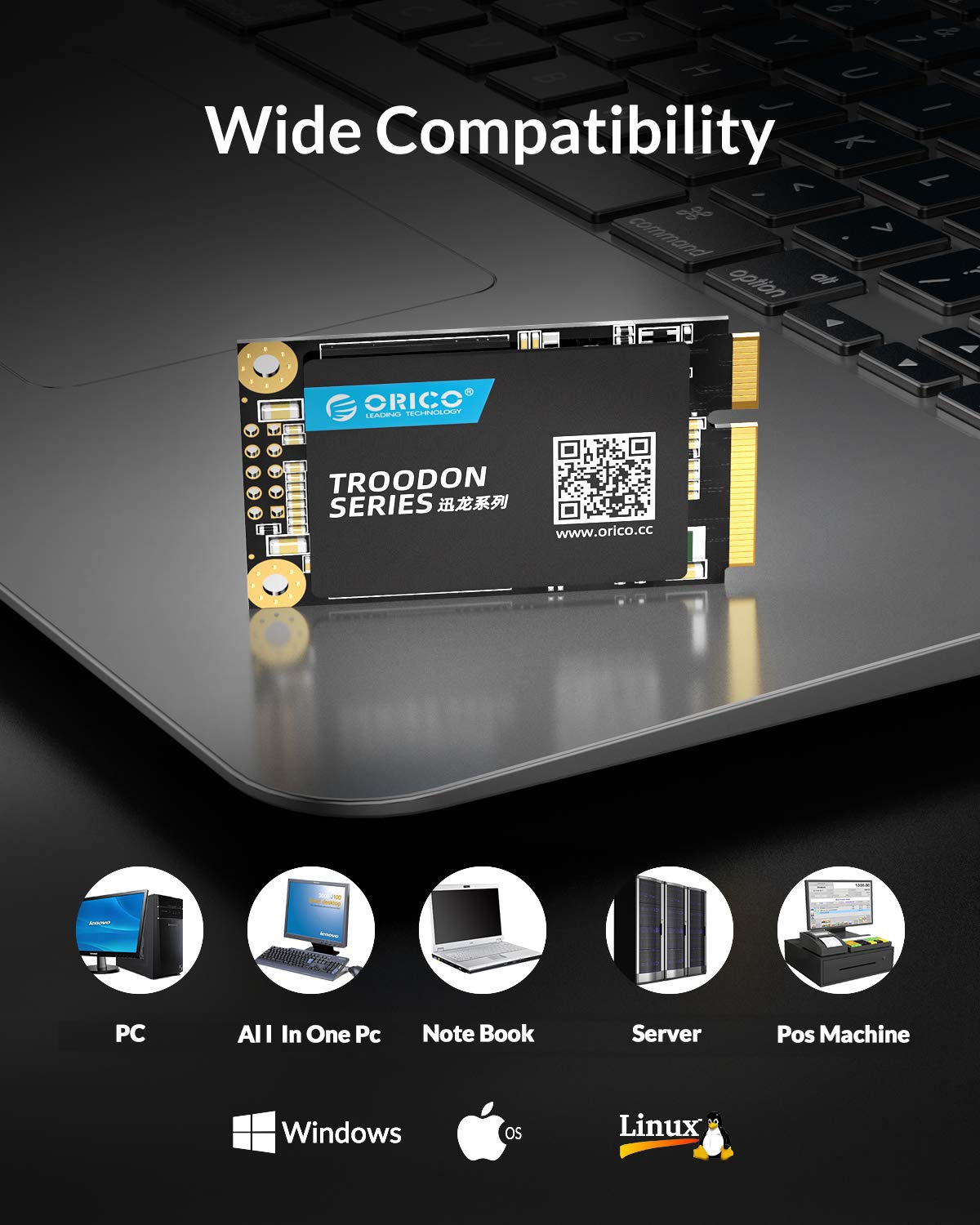 ORICO M200 3D NAND SSD Hard Solid Drive- mSATA - SATA III - 6Gbps-1TB Internal Solid State Drive for Desktop Laptop