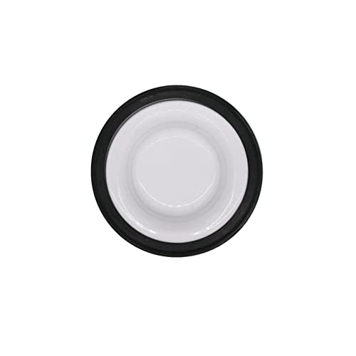Westbrass CO2195-50 Combo Pack 3-1/2" Wing Nut Twist Style Large Kitchen Sink Basket Strainer and Extra-Deep Collar Kitchen Sink Waste Disposal Flange with Stopper, Powder Coat White